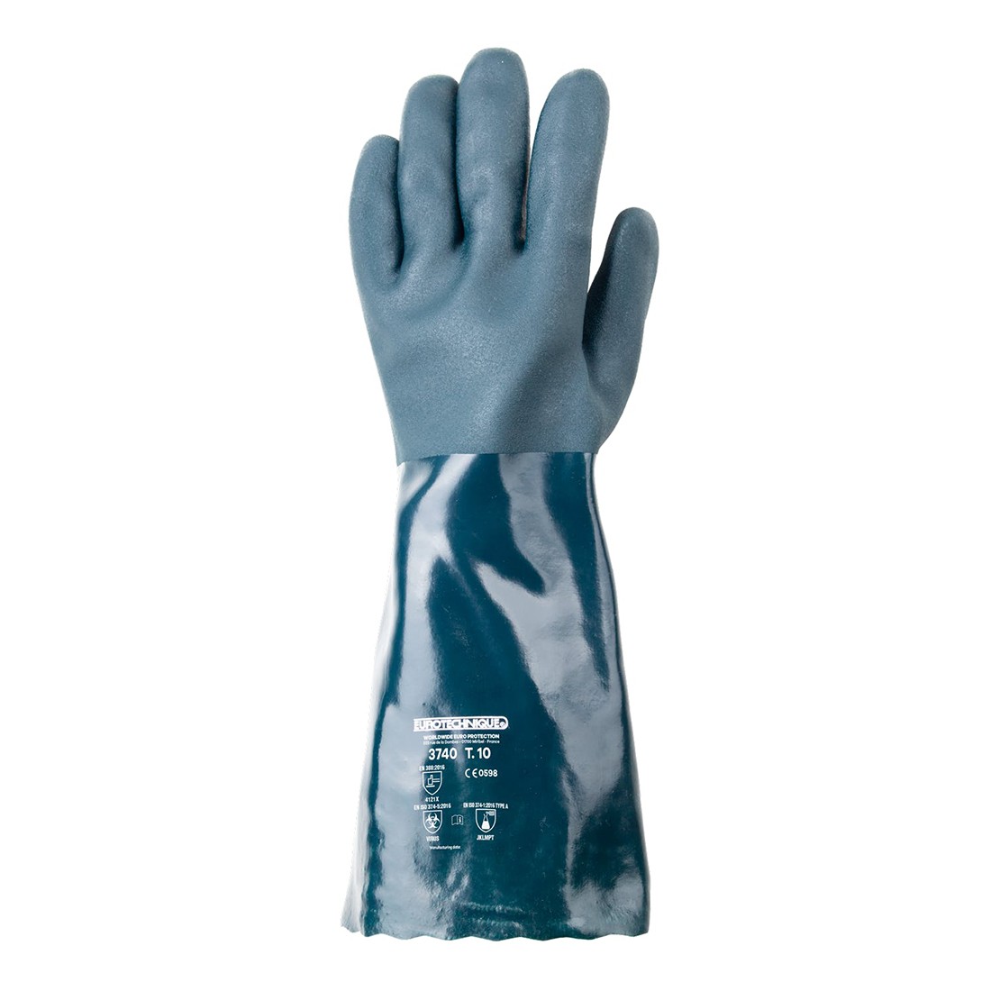 Coverguard - Gants de protection chimique orange en latex crêpé ...